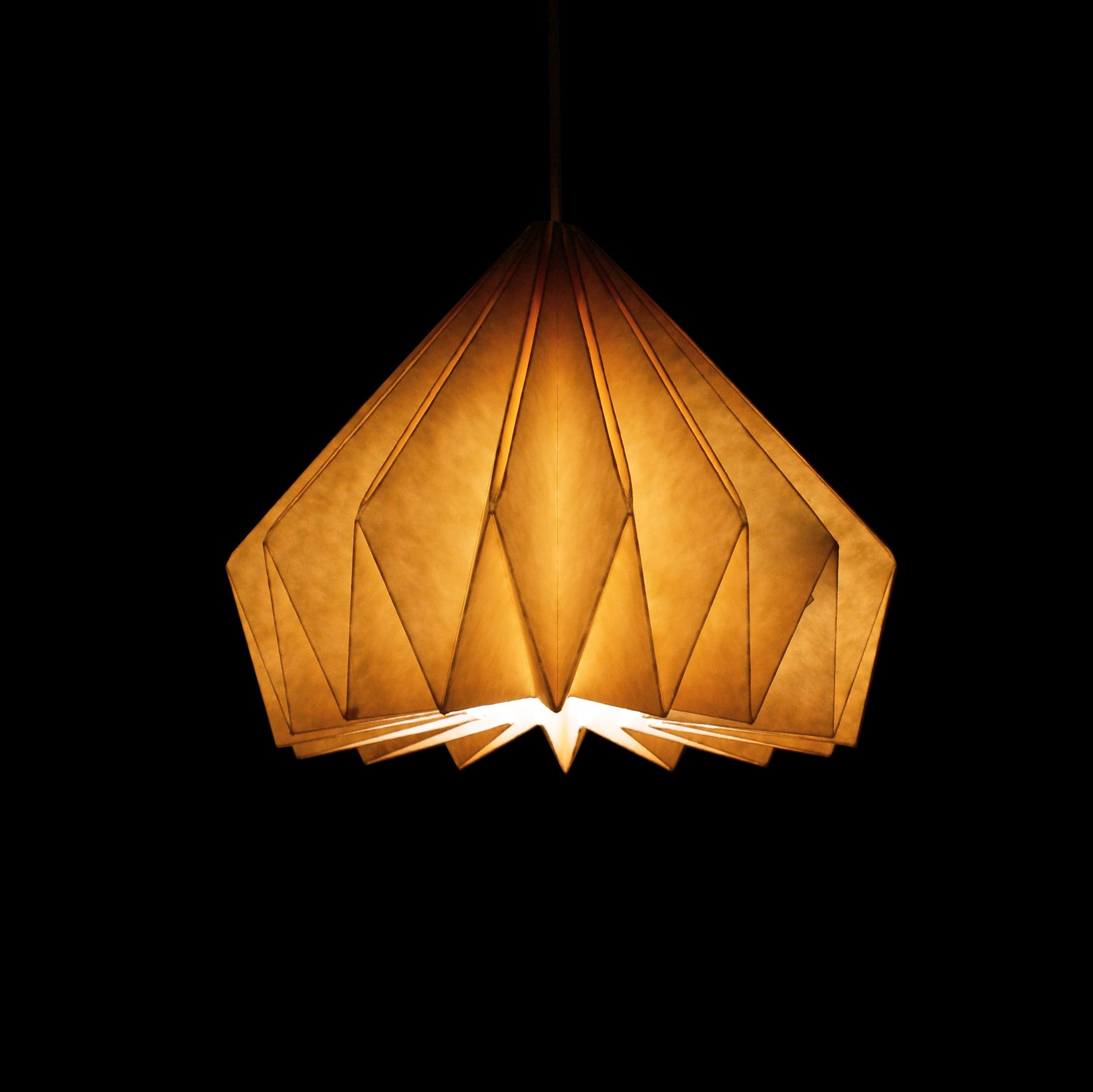 Brownfolds Peach paper origami lamp shade; Vanilla Bliss dual pack ...