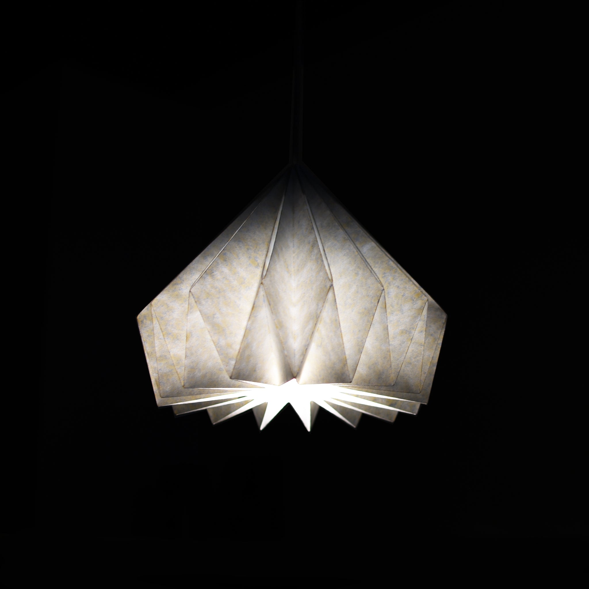 Brownfolds Blue paper origami lamp shade; Vanilla Bliss dual pack ...