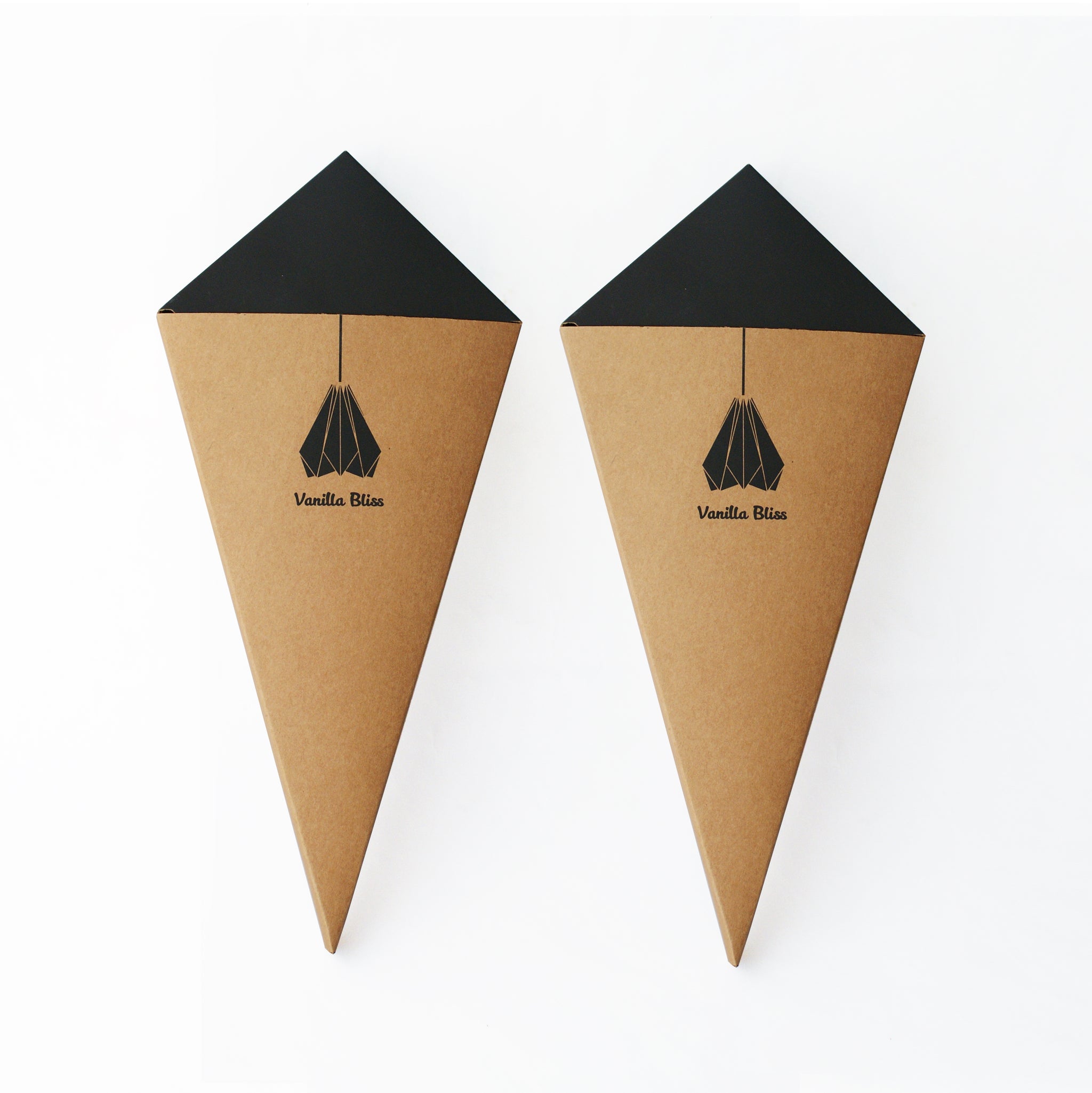 Brownfolds Blue paper origami lamp shade; Vanilla Bliss dual pack ...